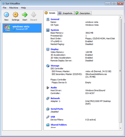 Revit : Sun VirtualBox